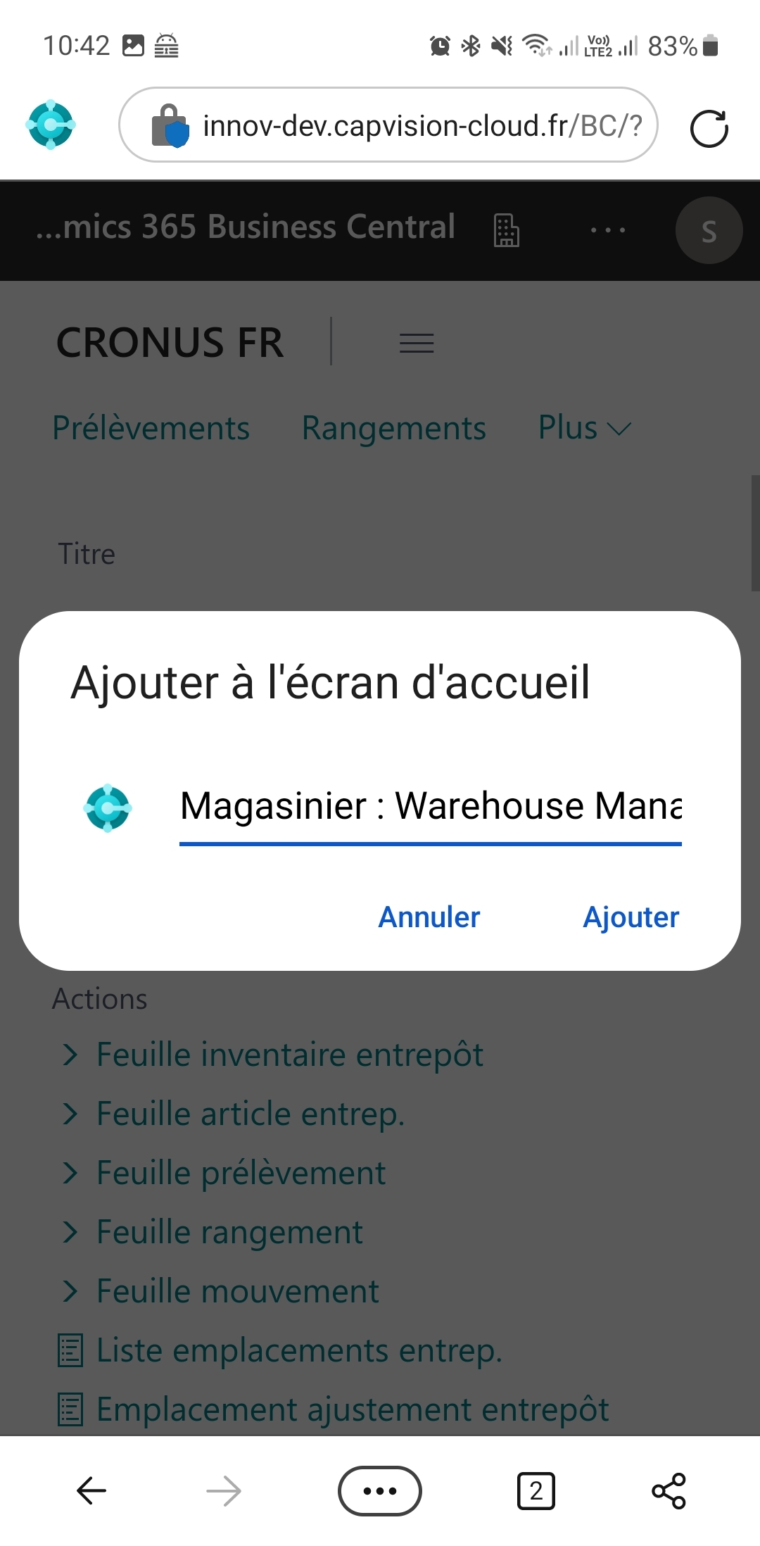 Mise en route | CAP Vision